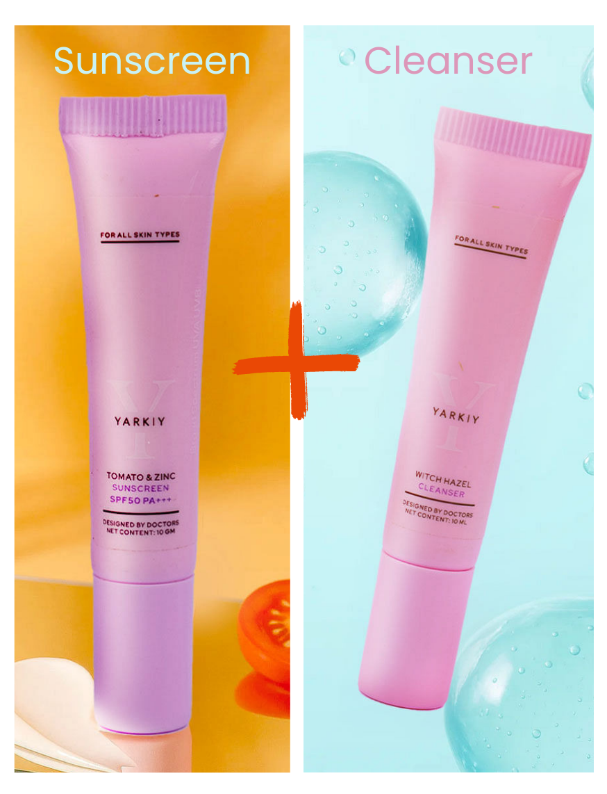 Sunscreen + Cleanser Mini Combo – Yarkiy
